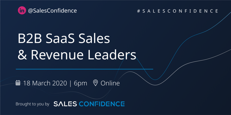 B2B SaaS Sales & Revenue Leaders and Managers Evening Event - Mar 18 ...