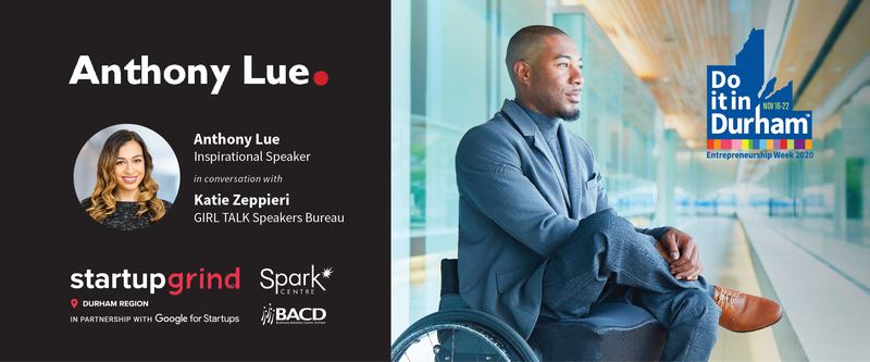 Startup Grind In Conversation with the inspirational Anthony Lue - Nov ...
