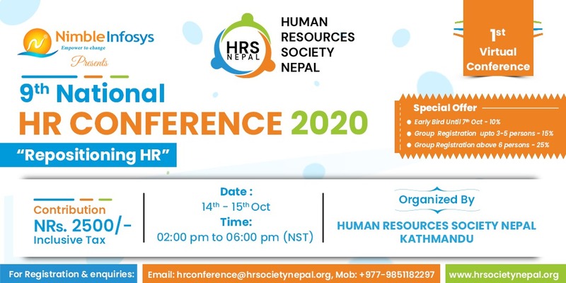 HRS NEPAL 9th NATIONAL HR CONFERENCE 2020 "REPOSITIONING HR" - Oct 14 ...