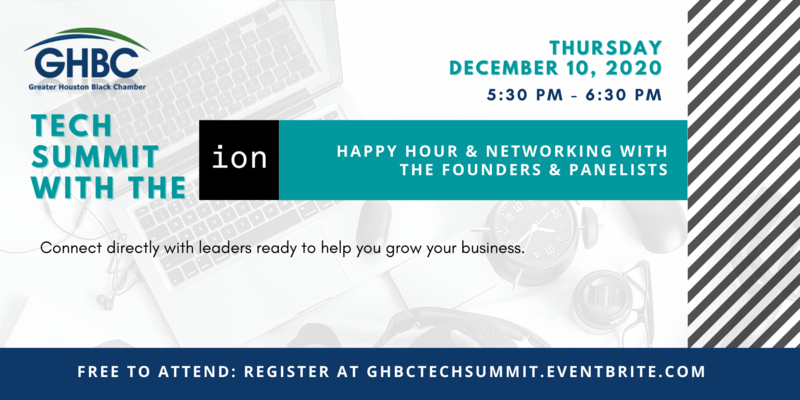 The Ion & GHBC present - Happy Hour & Networking with the Founders & Panelists - Dec 10 ...