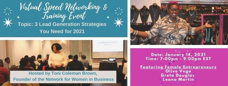 Virtual Speed Networking & Training Event - Jan. 14, 2021 - Jan 14 ...