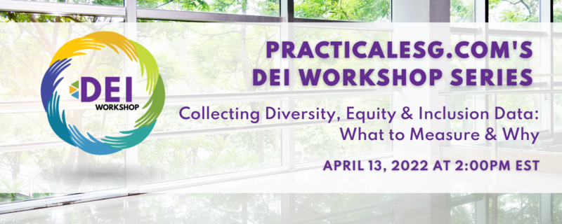PracticalESG.com's DEI Workshop Series — Collecting Diversity, Equity ...