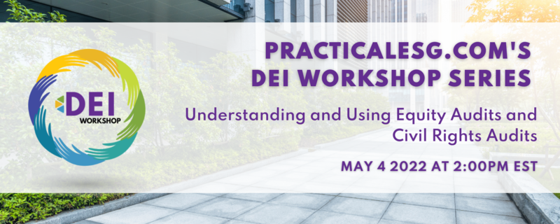 PracticalESG.com's DEI Workshop Series — Understanding and Using Equity ...