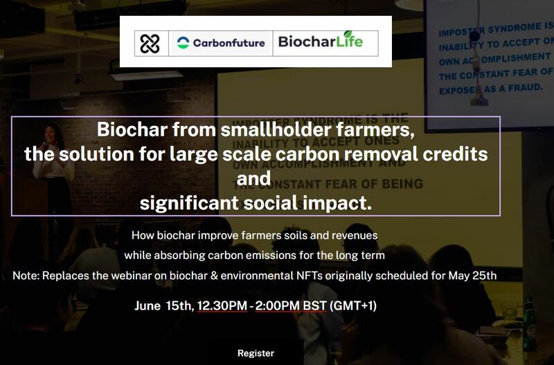 Biochar the solution for small farmers and carbon removal credits