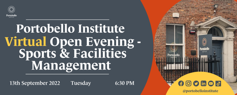 Portobello Institute: Virtual Open-Evening - Sports and Facilities ...