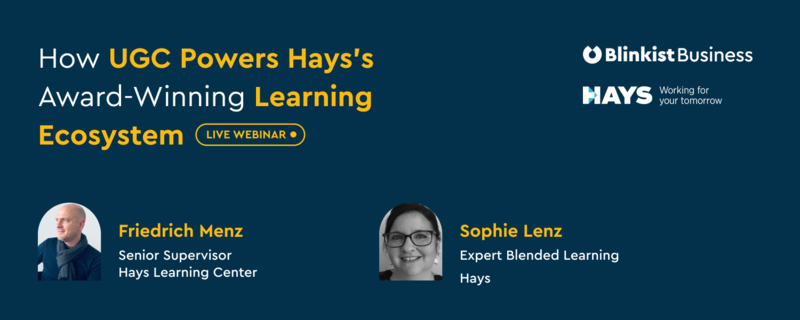 How UGC Powers Hays's Award-Winning Learning Ecosystem - Jan 26 ...