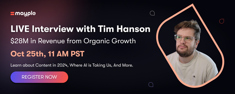LIVE Interview with Tim Hanson, SEO & Organic Growth Expert - Oct 25 ...
