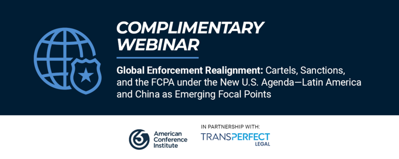 Complimentary Webinar - American Conference Institute in Partnership ...