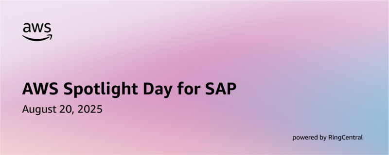 AWS Spotlight Day for SAP